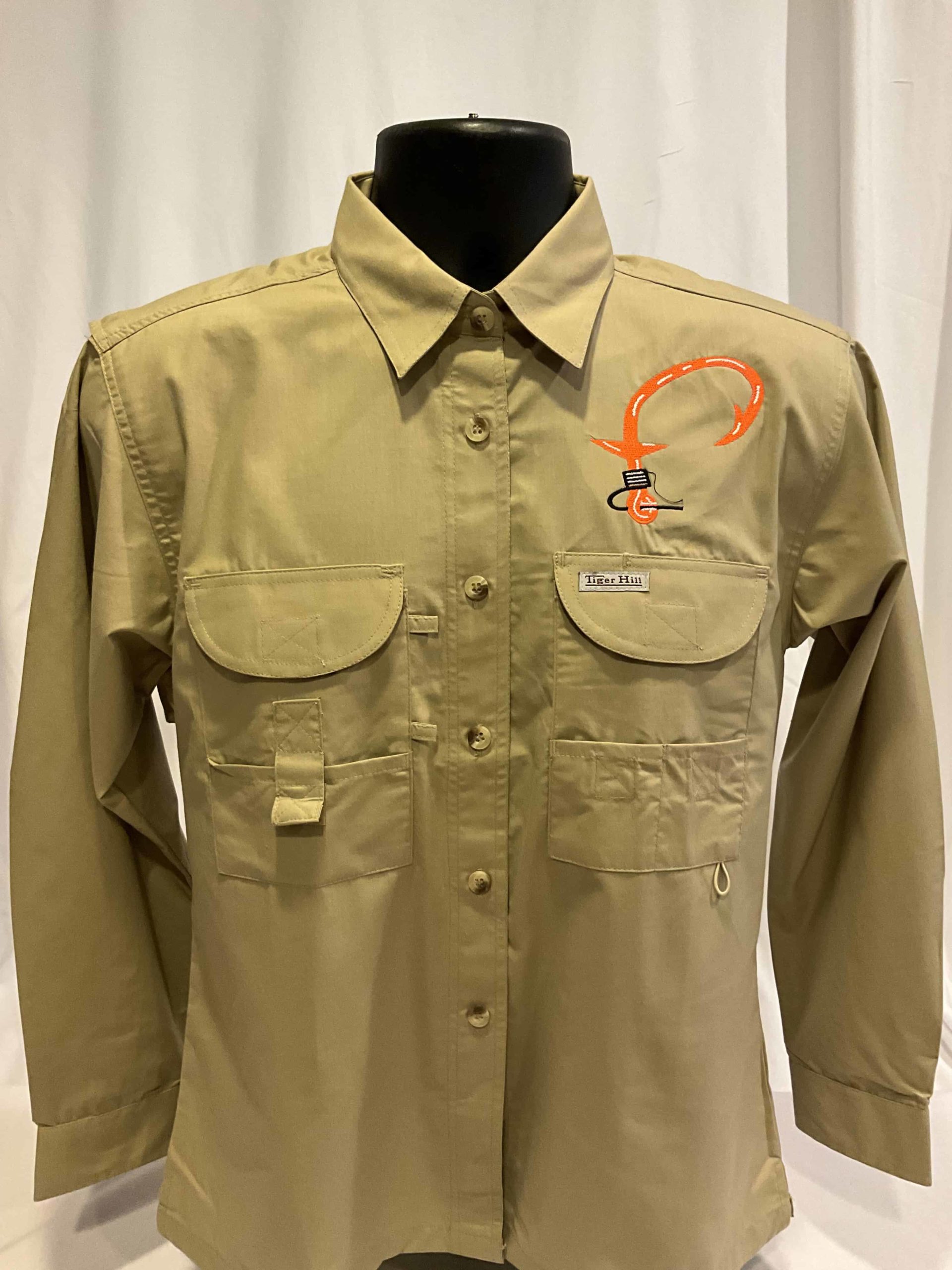 Womens Tan Fishing Shirt – Fishizzle Inc